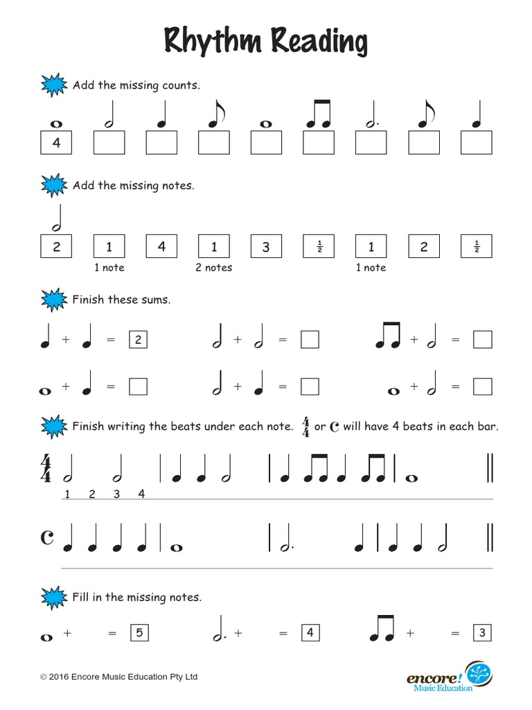 Rhythm Reading | PDF Rhythm Reading | PDF
