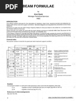 Beam Common Loading Formulas | PDF | Beam (Structure) | Architectural ...