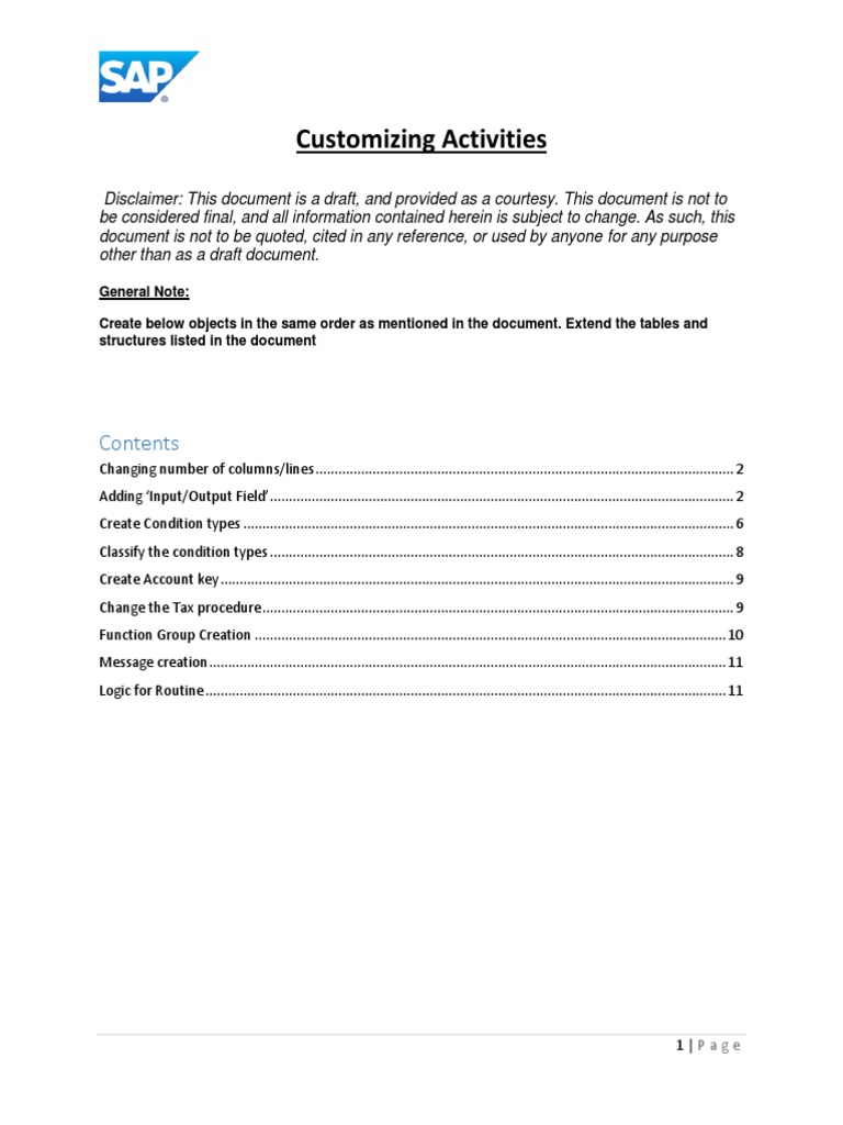 Import Customizing Steps | PDF | Subroutine | Computing