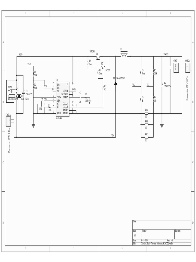 Buck Converter Schematic PDF | PDF | Electrical Engineering | Electronics