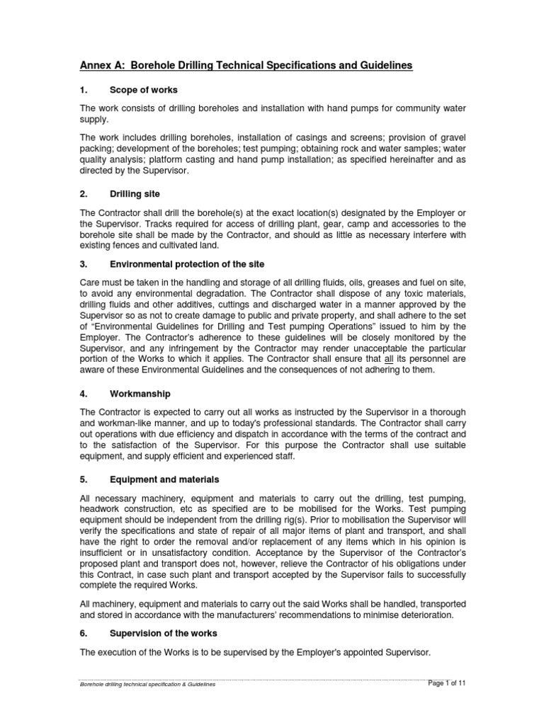 Borehole Drilling Guide | PDF | Borehole | Casing (Borehole)