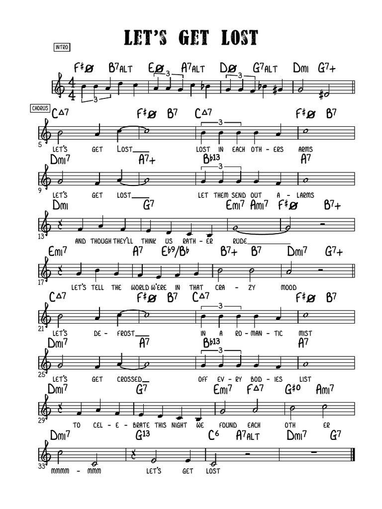 Lets Get Lost PDF | PDF