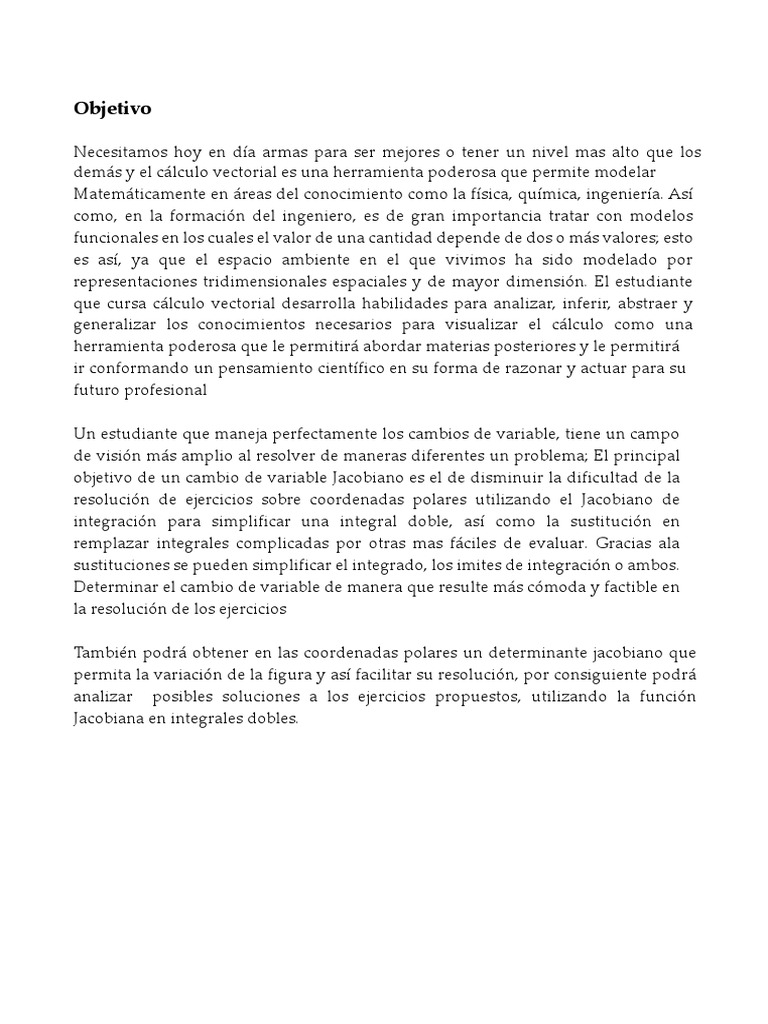 Jacobiano PDF 1 | Matriz (Matemáticas) | Conceptos matemáticos