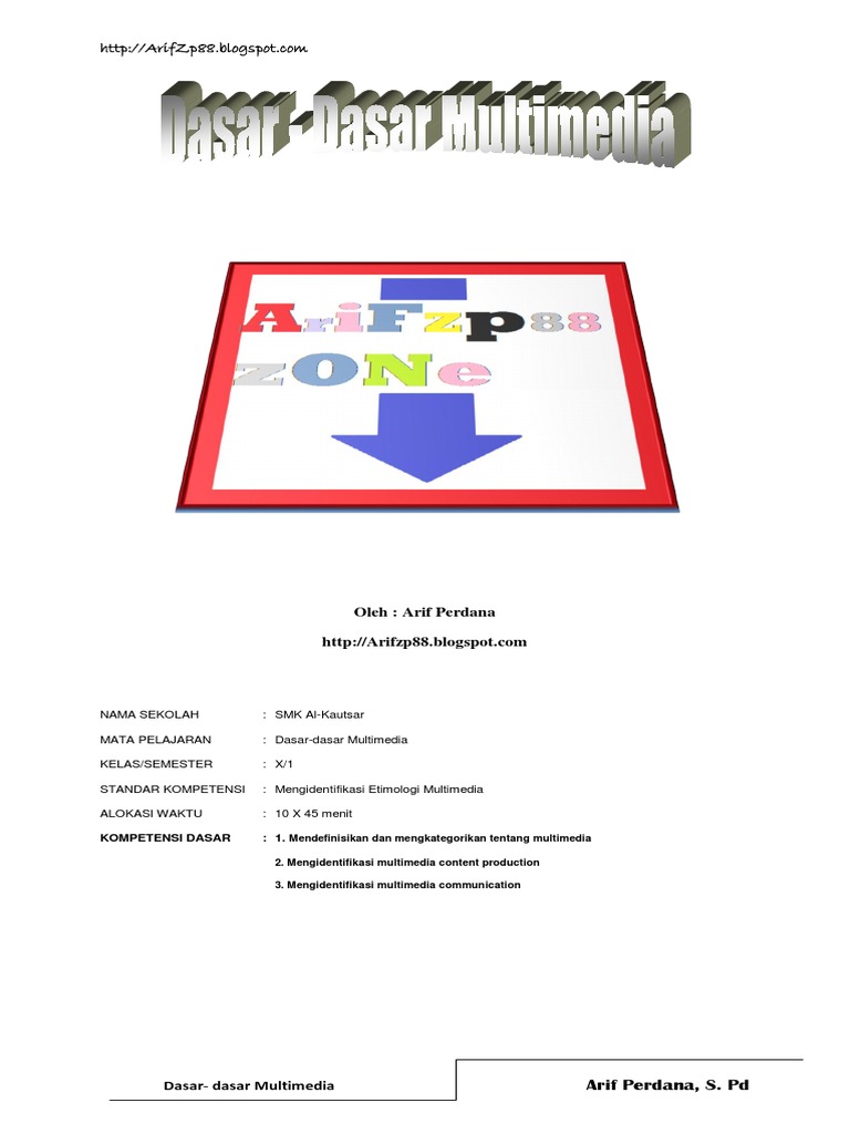 Dasar Dasar Multimedia | PDF