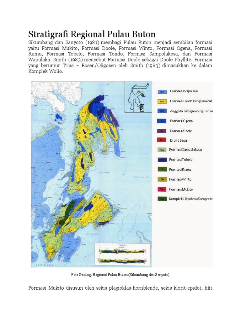 Peta Geologi Pulau Buton dan Formasi | PDF | Seni | Sains & Matematika