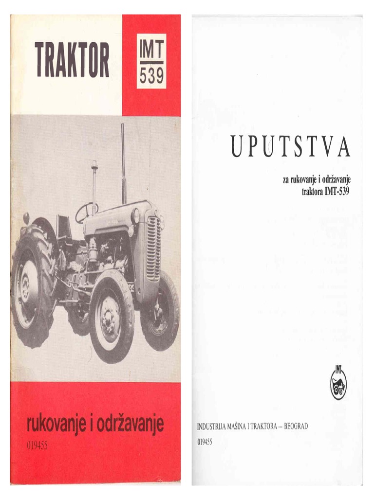 Rukovanje I Odrzavanje IMT 539 2-1 PDF | PDF