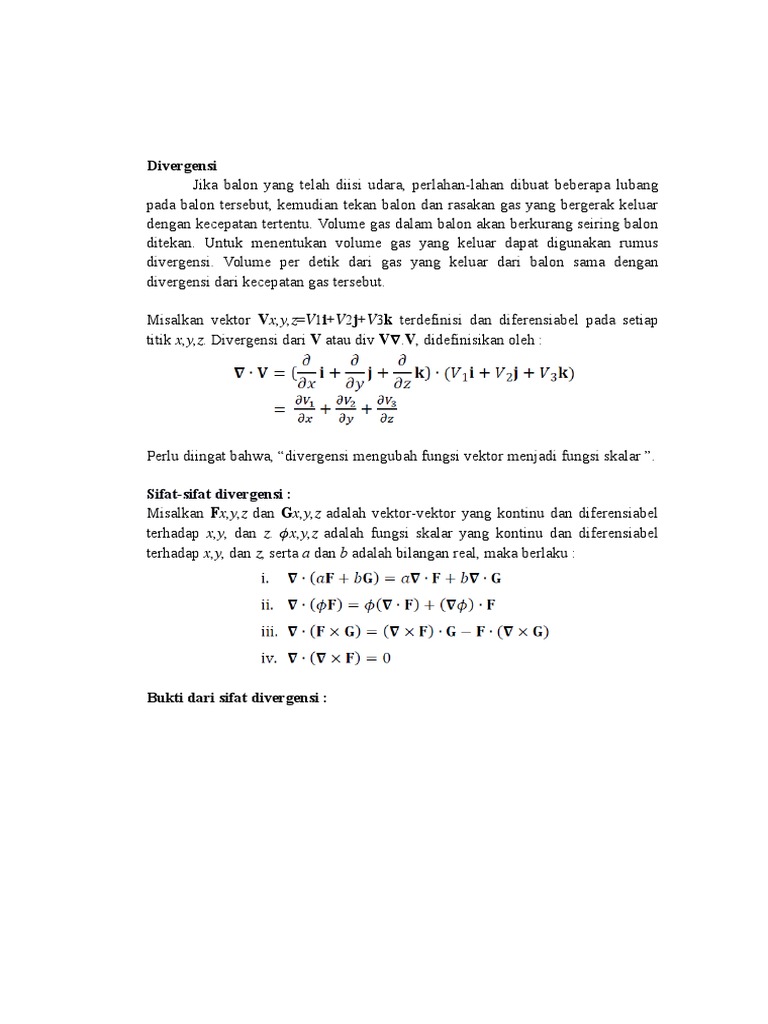 Divergensi Dan Curl | PDF | Metode & Bahan Ajar | Sains & Matematika