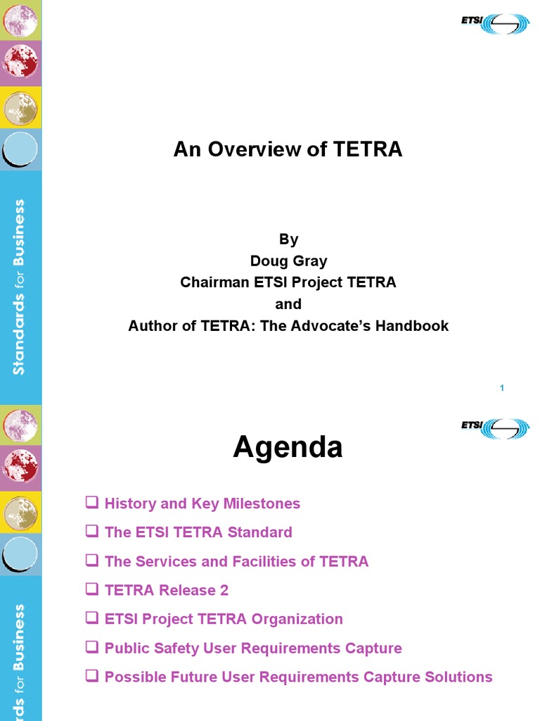 TETRA Overview | PDF | Gsm | Telecommunications Standards