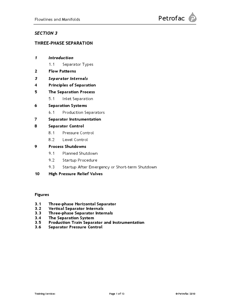 08 - Section-3 Three Phase Separation | PDF | Valve | Mechanical ...