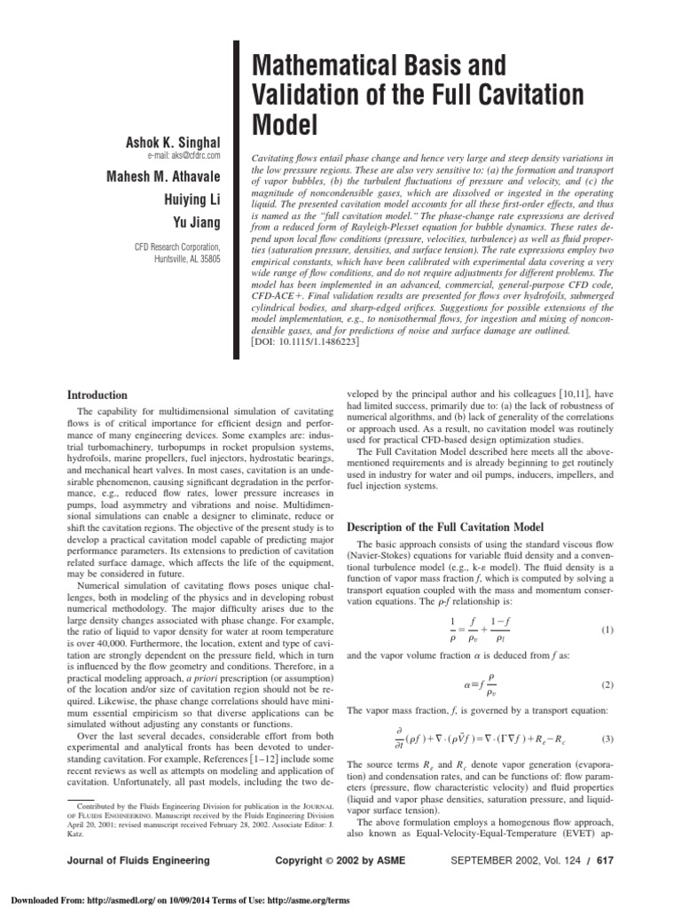 Singhal Et Al | PDF | Computational Fluid Dynamics | Fluid Dynamics