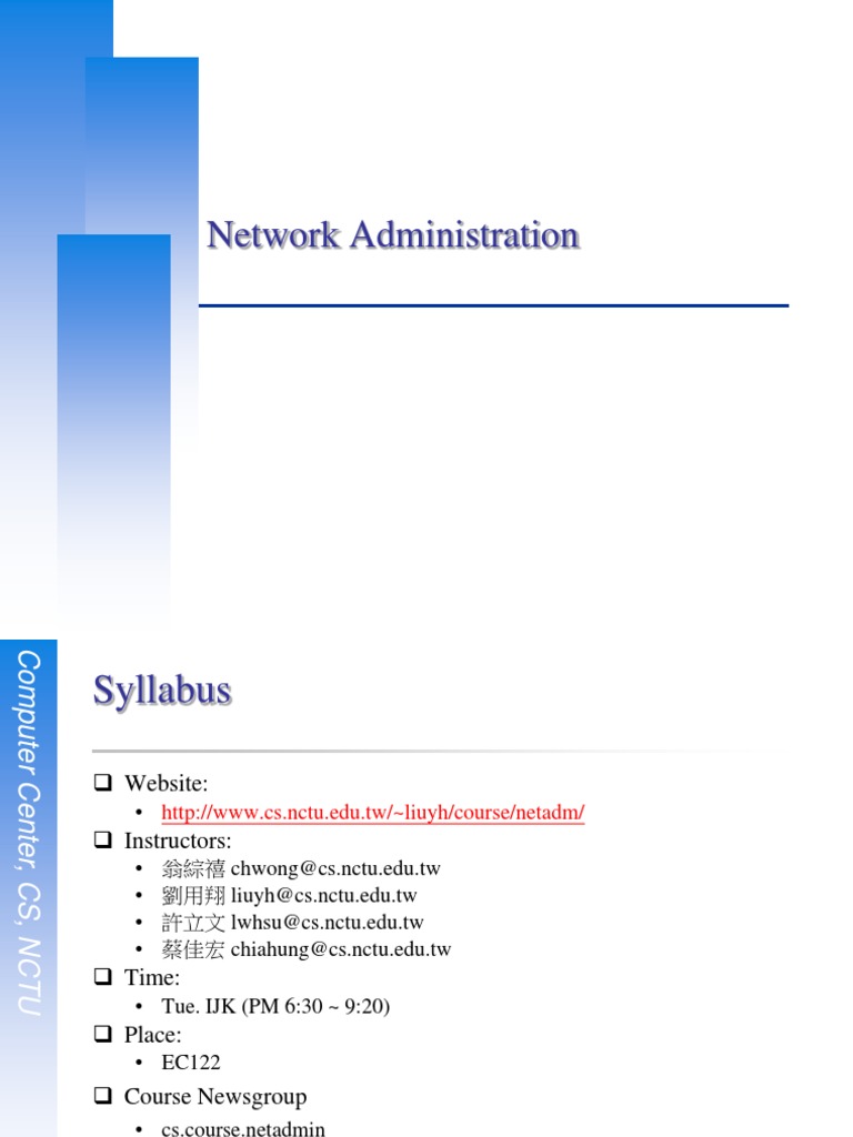 00 Syllabus | PDF | Linux | Computer Network