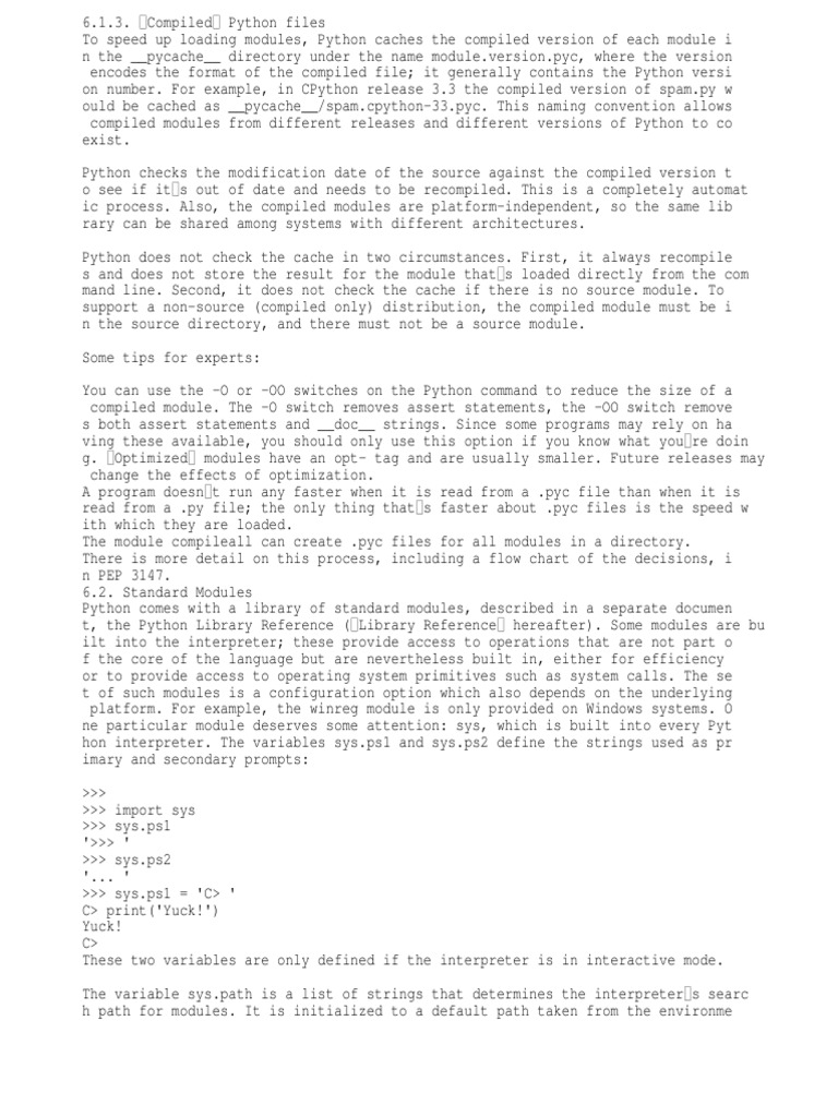 Pyt Compiled Pyt Files Pdf Python Programming Language Compiler 2966