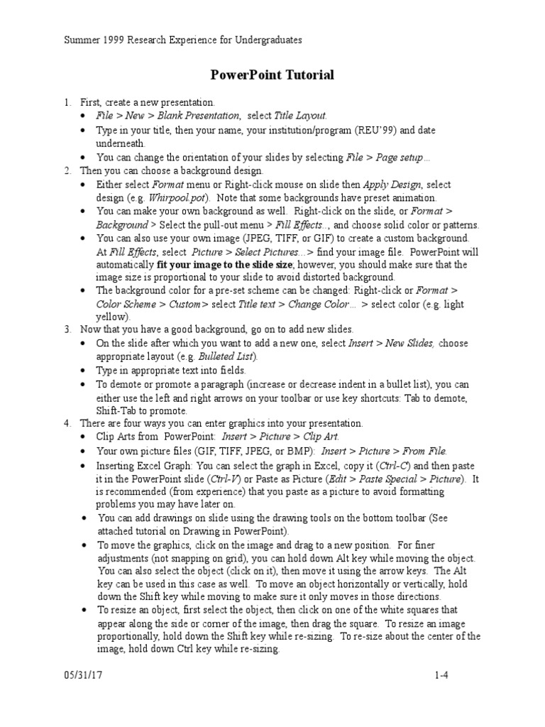 Power Point Tutorial | PDF | Typefaces | Arial