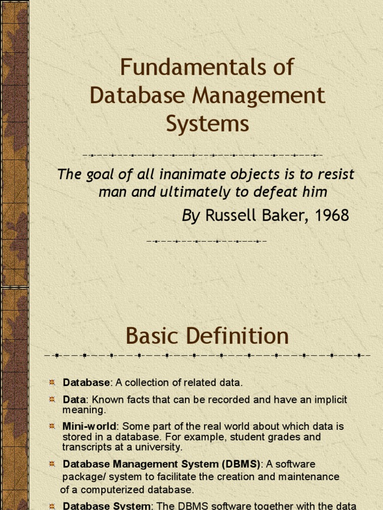 Fundamentals of Databases | PDF | Conceptual Model | Data Model