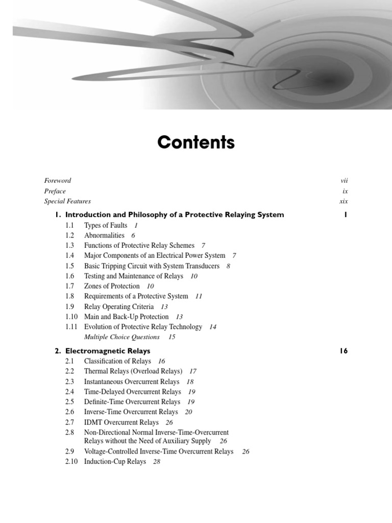 Introduction and Philosophy of A Protective Relaying System 1 | PDF ...