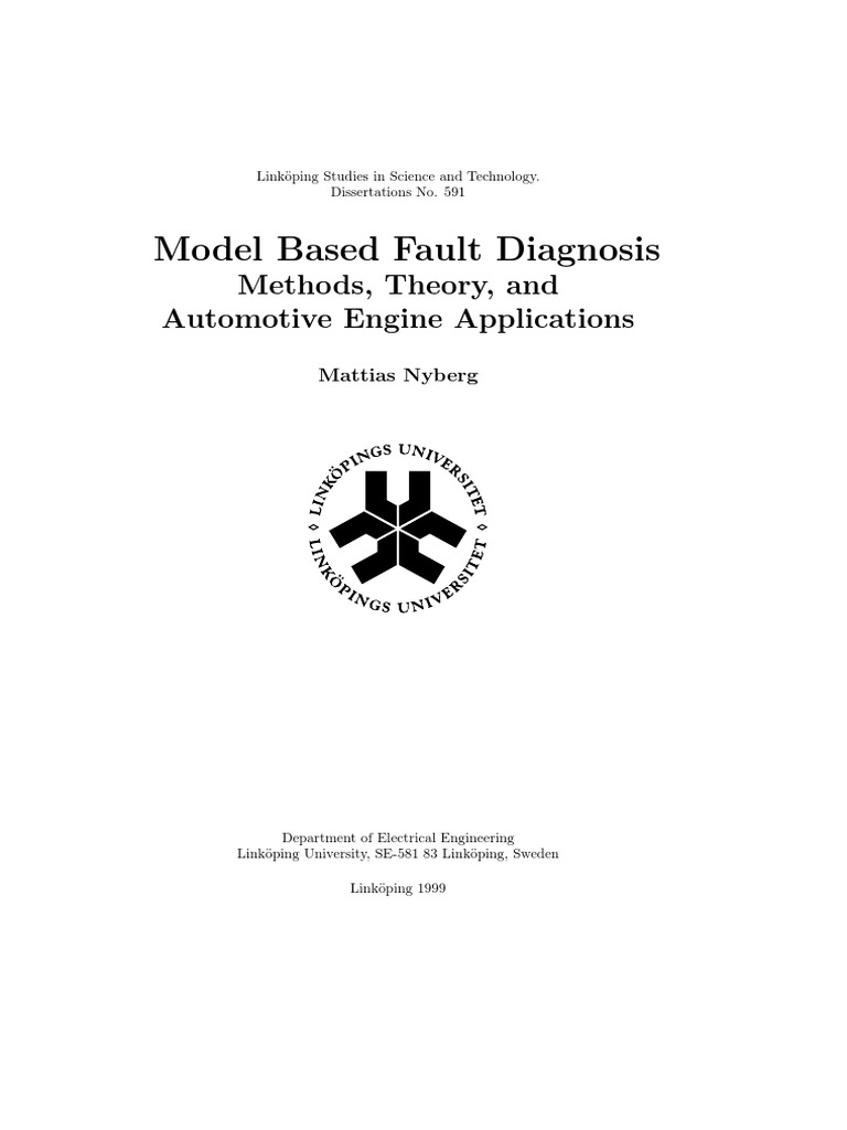 Model Based Fault Diagnosis Methods, Theory, and Automotive Engine ...