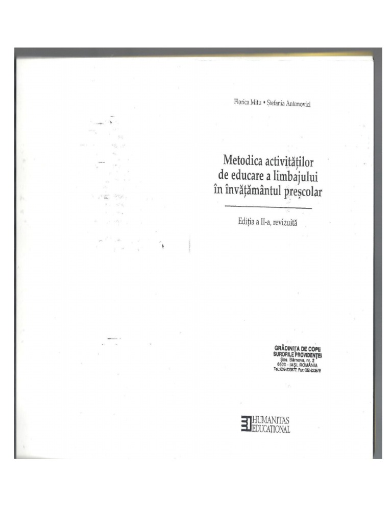 Metodica Florica Mitu PDF | PDF