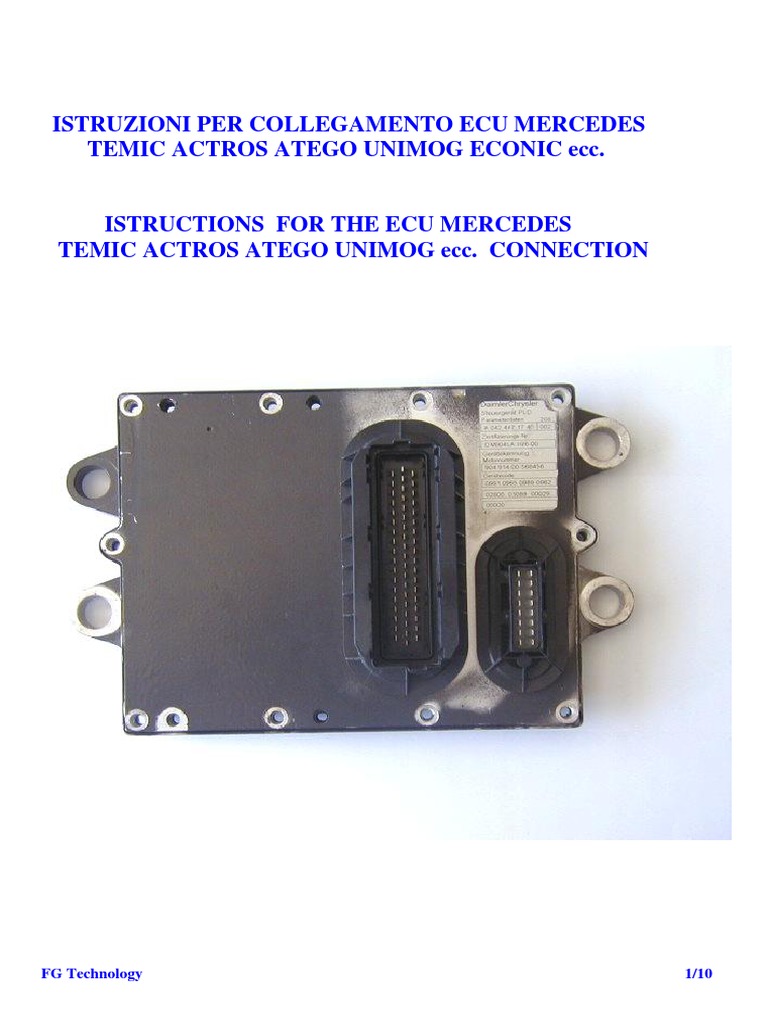 Temic Istruction Connector | PDF | Electrical Engineering | Electricity