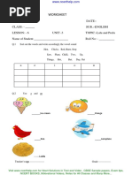 Maths Class 1 Test Paper 4 - Compressed | PDF