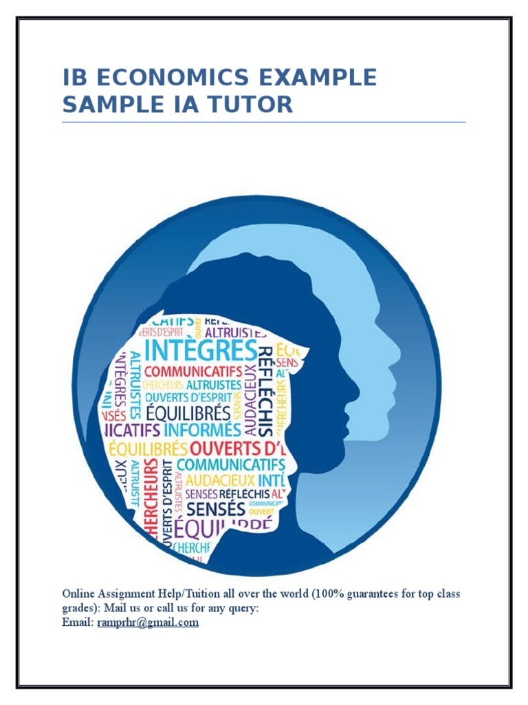 IB Economics IA Example and Tutor Help | PDF | Educational Assessment ...
