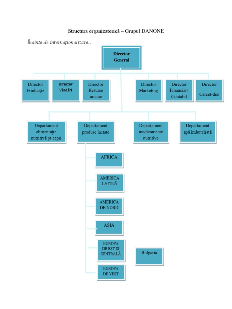 Organigrama Danone | PDF