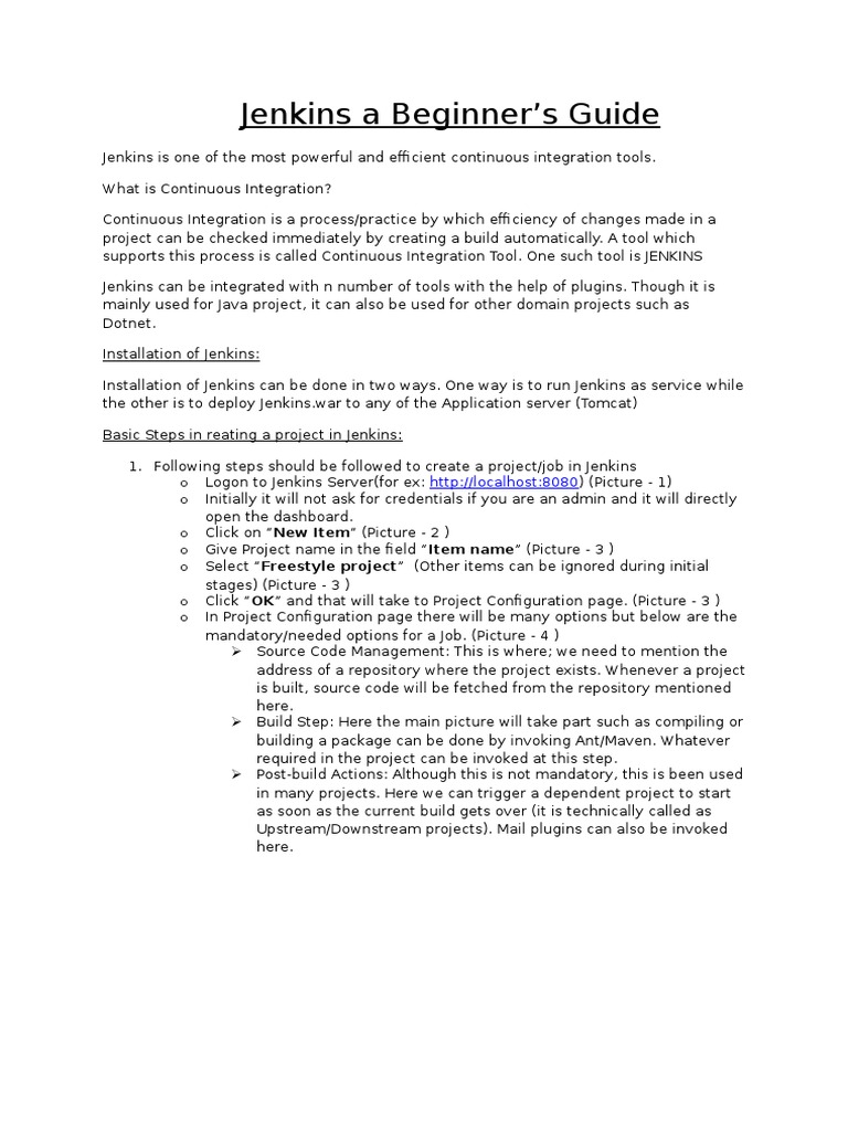 Jenkins A Beginner's Guide | PDF | Software Engineering | Computing