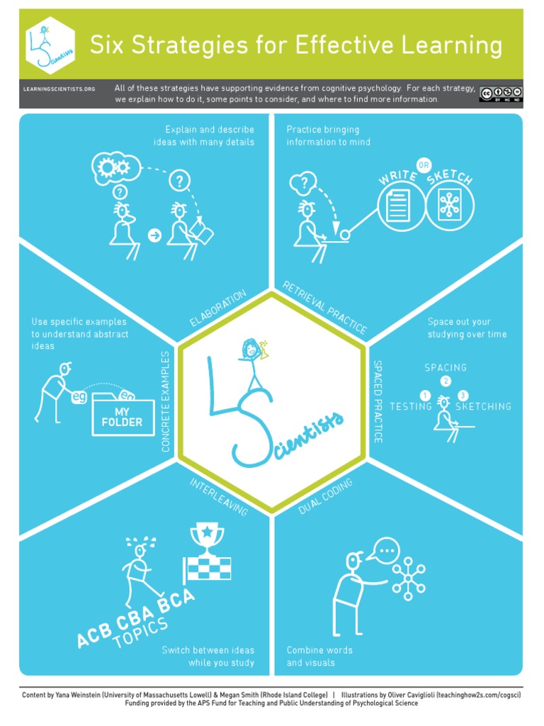 Study Skills Handout | PDF | Infographics | Educational Psychology