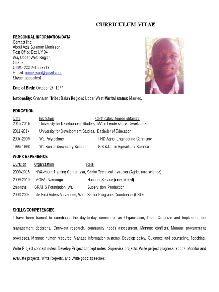 Abdul Aziz Cv-Profile | PDF | Institute Of Technology | Academia