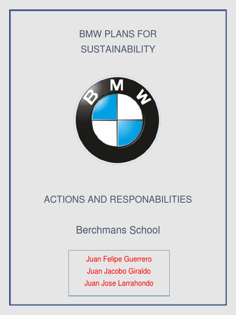 BMW Sustainability | PDF