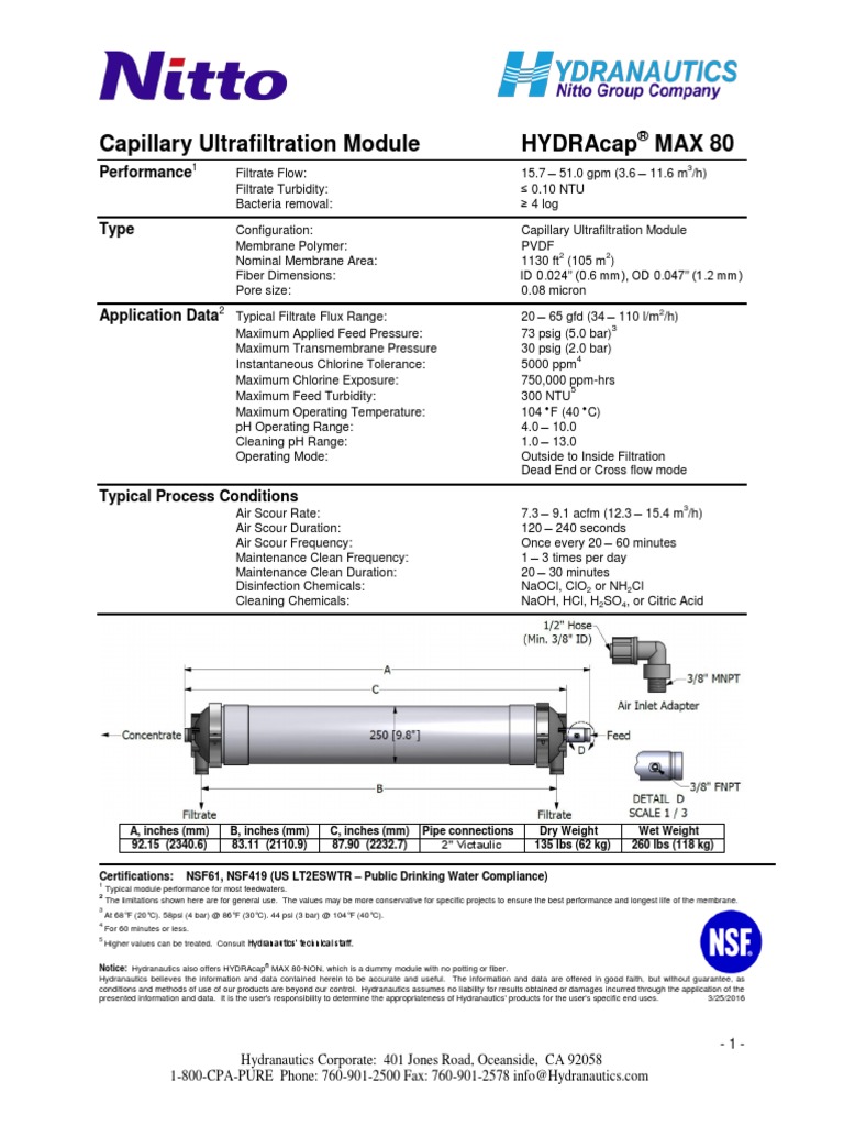 Hydracap Max 80 | Membrane | Liquids