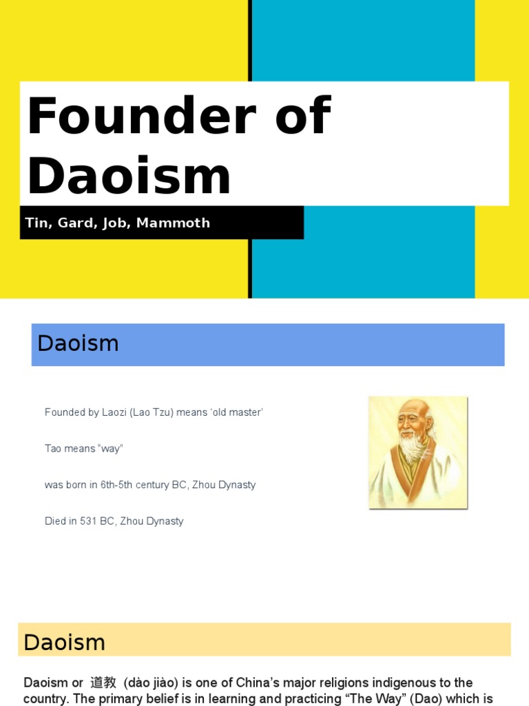 Founder of Daoism | PDF