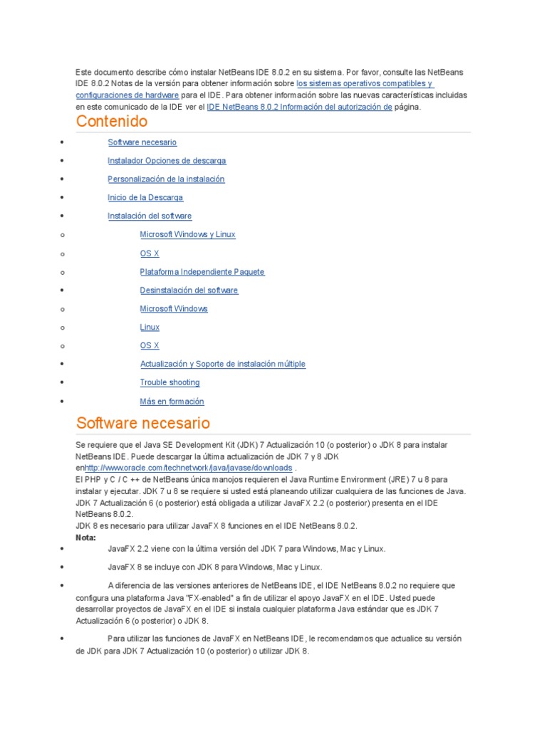 Cómo Instalar NetBeans IDE 8 | Descargar gratis PDF | Entorno de ...