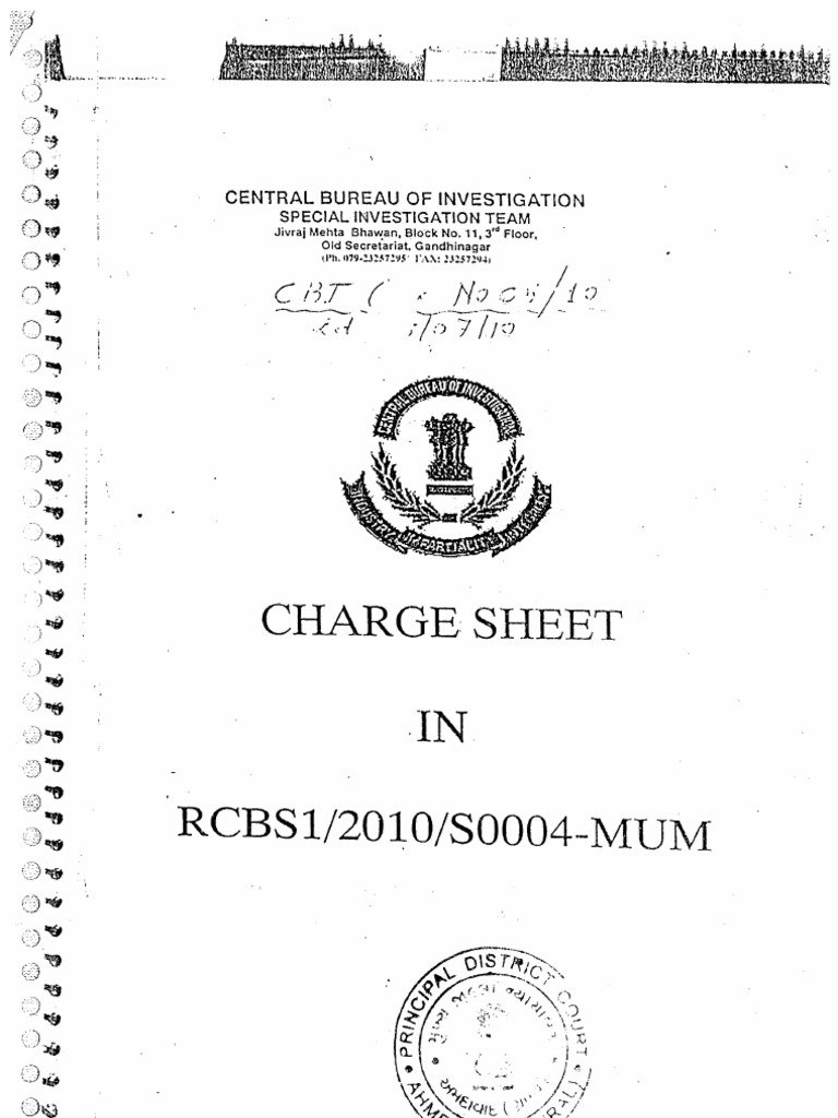 Amit Shah Charge Sheet | PDF | Bail | Misconduct