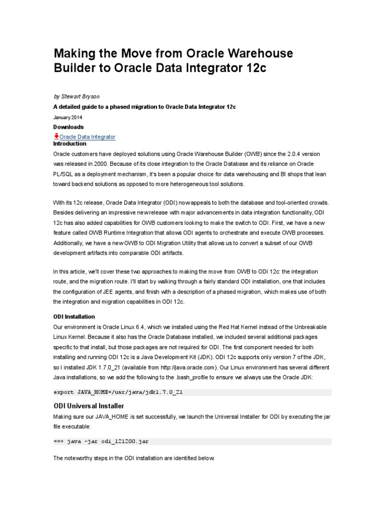 Migrating OWB | PDF | Database Schema | Database Design