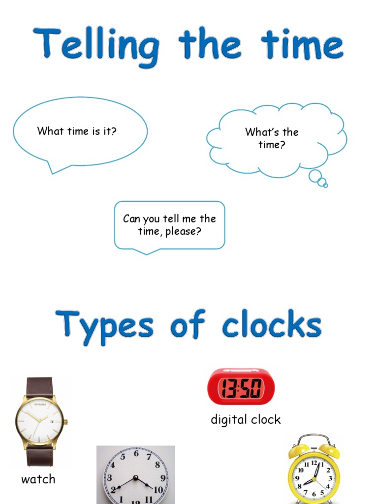 Telling The Time | PDF | Equipment | Measuring Instrument