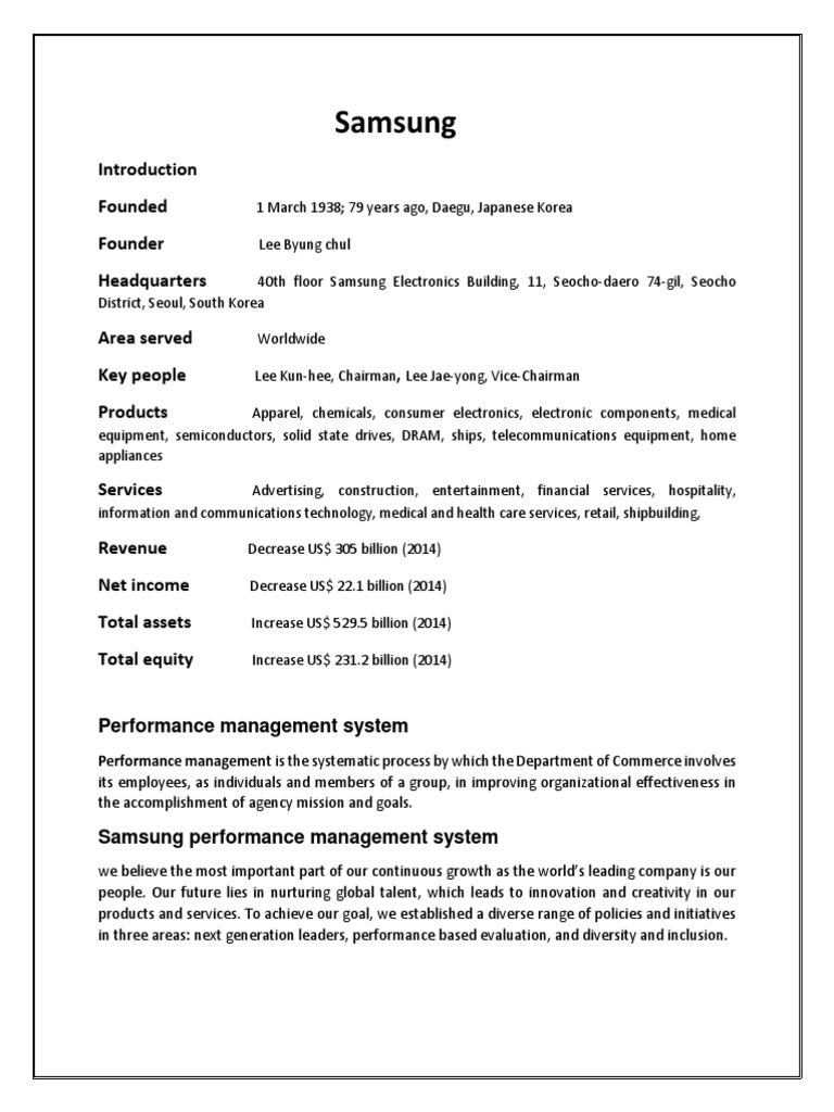 Samsung: Founded Founder Headquarters Area Served Key People, Products ...