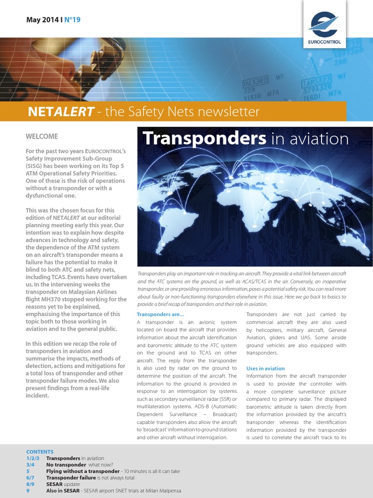 Transponders: in Aviation | PDF | Transponder (Aeronautics) | Air ...