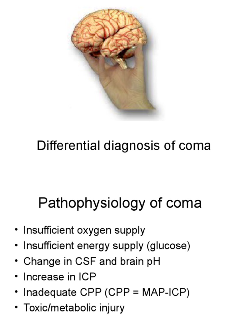 Coma Dfiferential Diagnosis | PDF | Coma | Traumatic Brain Injury