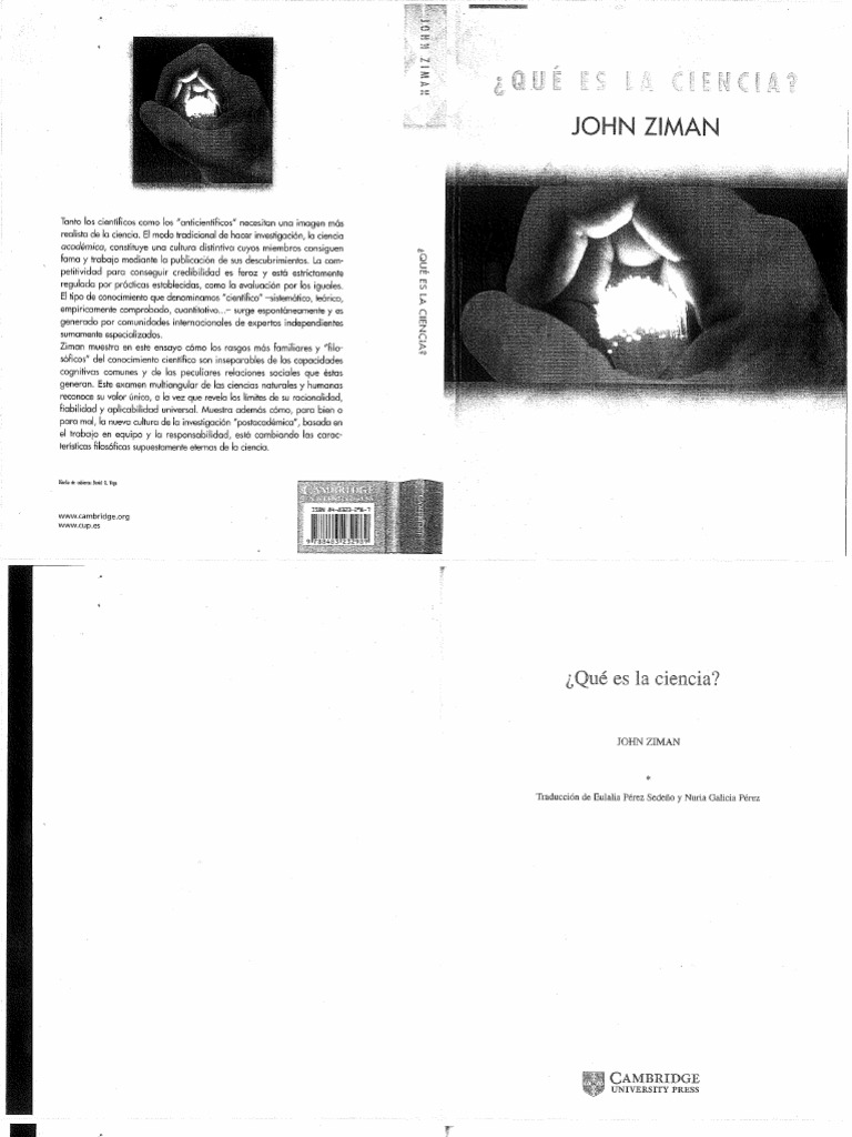 Que Es Ciencia John Ziman PDF | PDF | Science | Ciencia y Tecnología