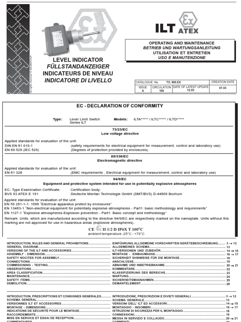 Manual Sensor ILT | PDF | Electrical Engineering | Science