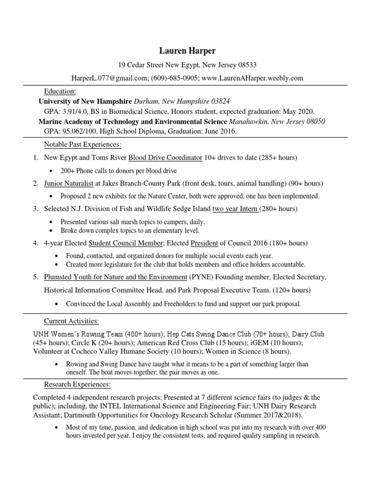 Aa Resume | PDF | Further Education | Schools
