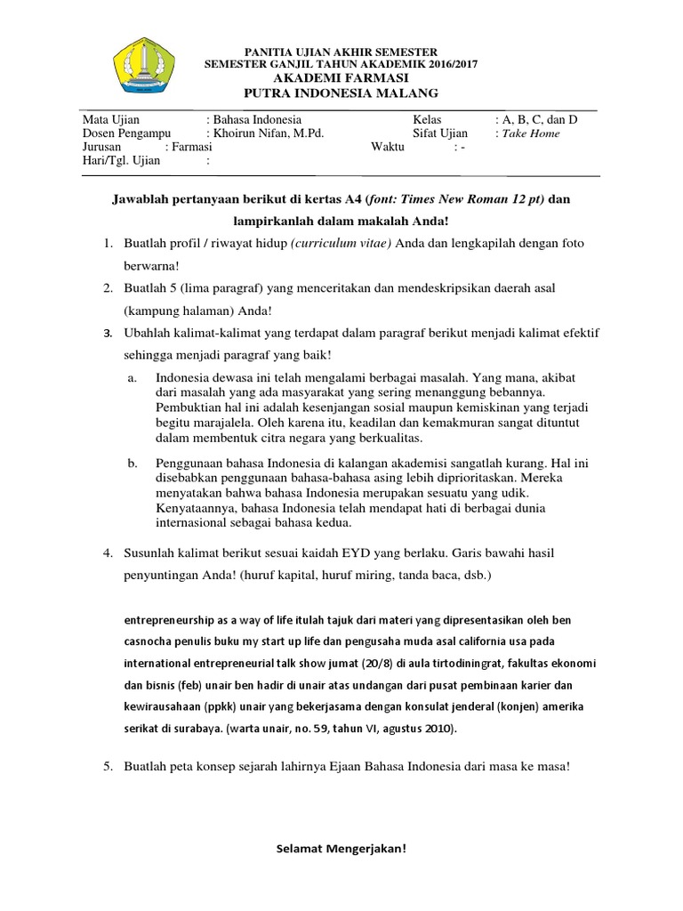 Soal UAS AKFAR | PDF