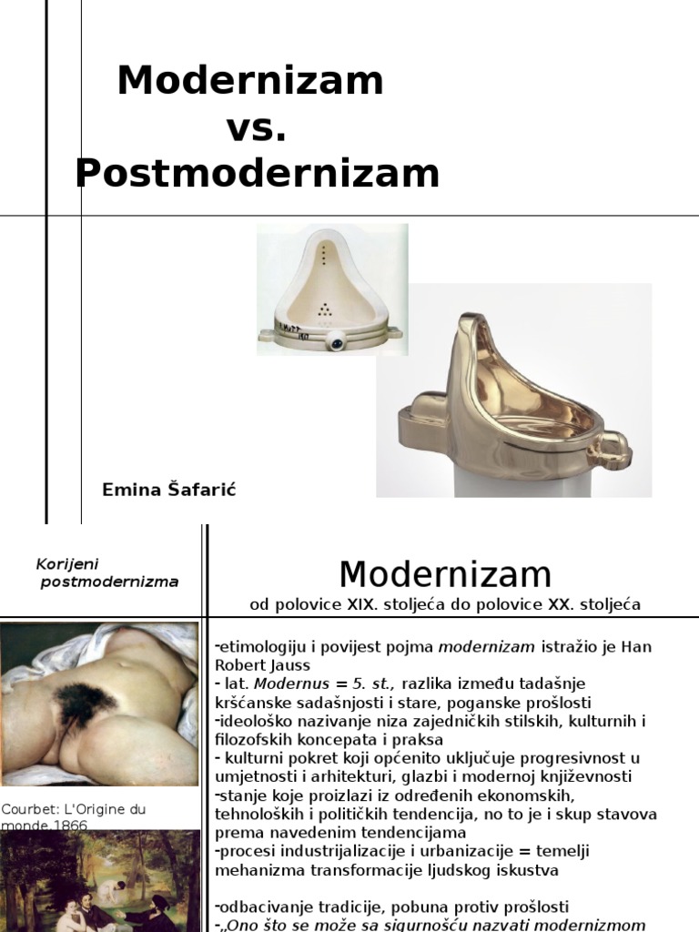 Modernizam Vs Postmodernizam | PDF