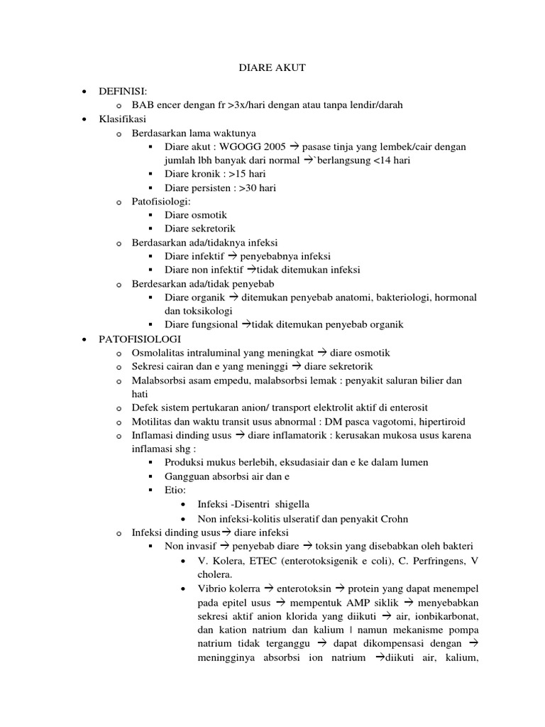 Diare Akut | PDF