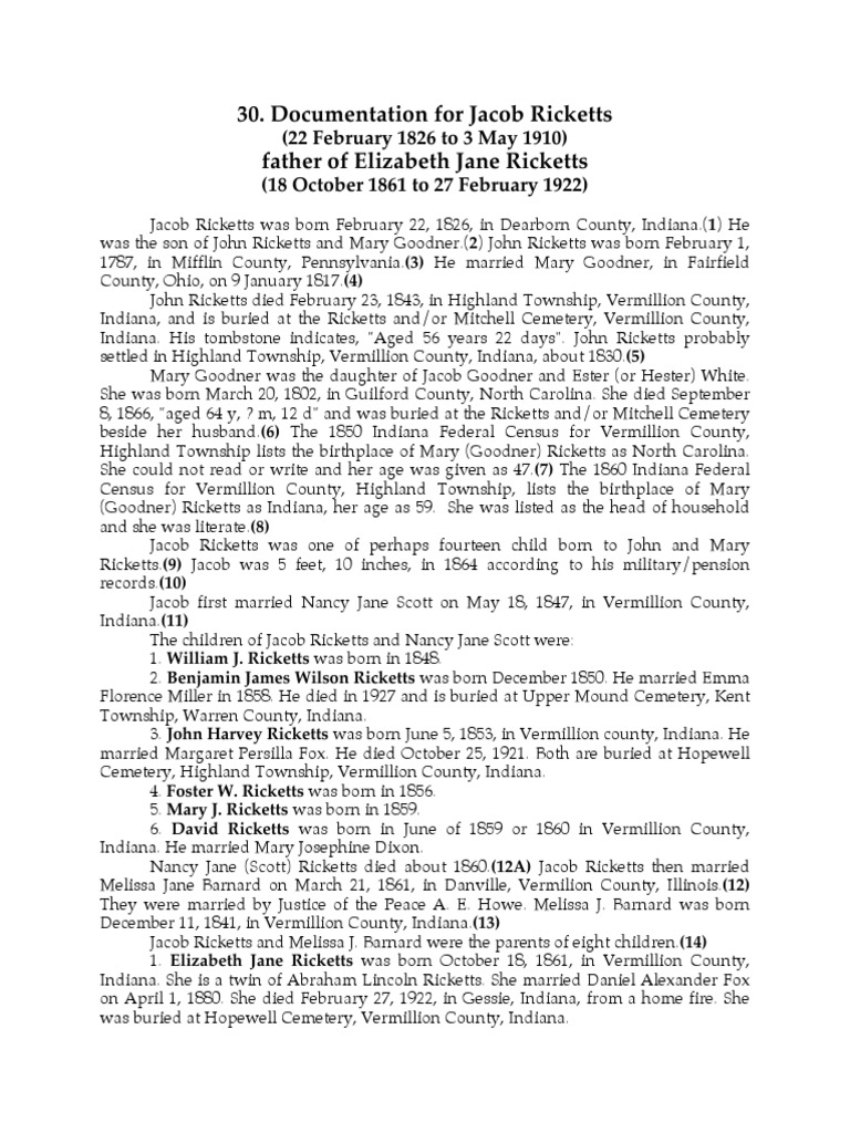 Jacob Ricketts 24 May 2017 | PDF | Tennessee | National Archives And ...