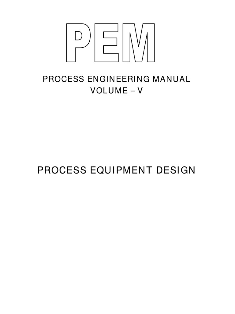 Process Engineering Manual 05 I | PDF