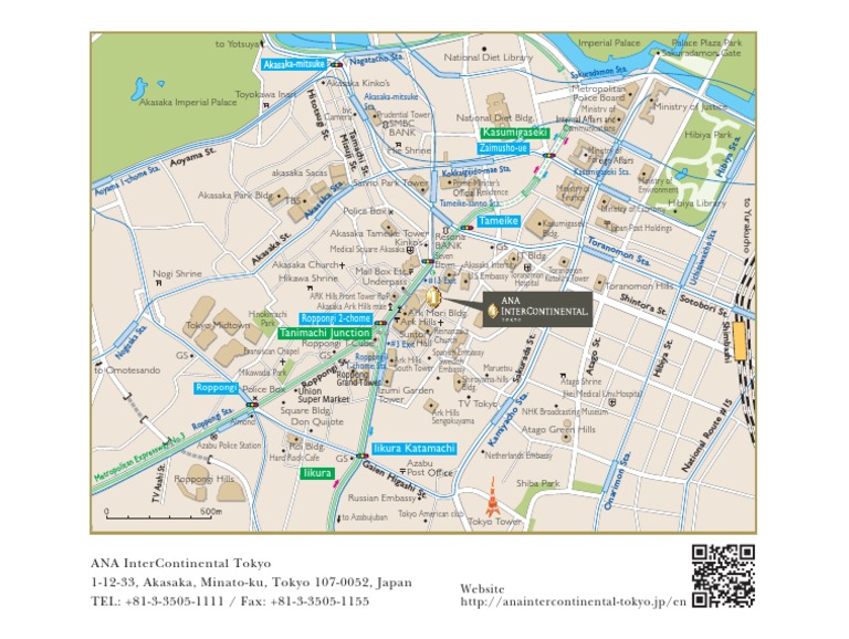 Ana Intercontinental Tokyo Map | PDF | Violence