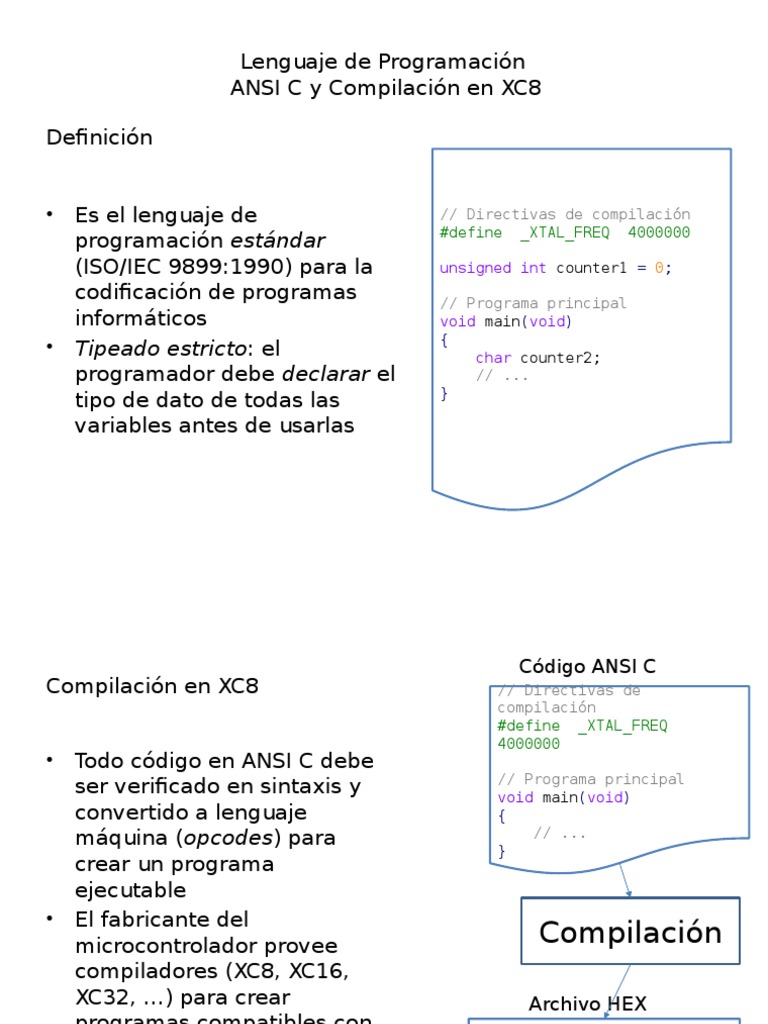 Cap.2 - Programación en ANSI C | PDF | Poco | Compilador