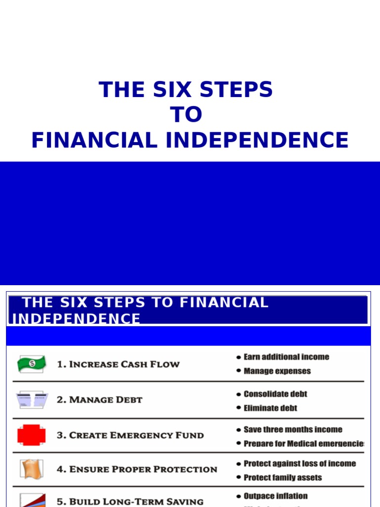 The Six Steps To Financial Independence | PDF | Estate Tax In The ...