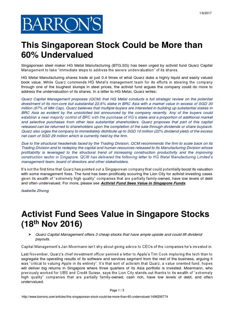 Barrons This Singaporean Stock Could Be More Than 60% Undervalued 1 ...
